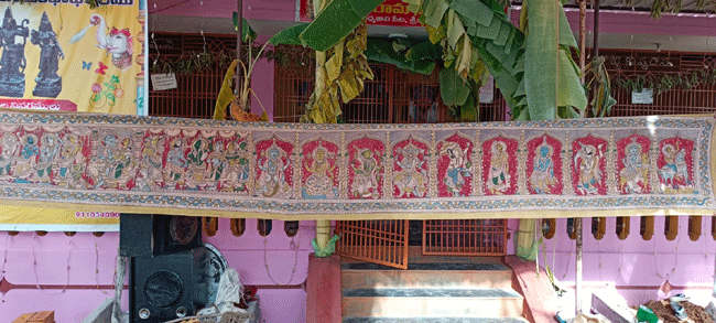 రామాలయంలో కలంకారీ రెపరెపలు | kalamkari in ramalaym temple-NGTS ...