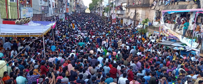 జన జాతర | rush in venkatagiri jathara-NGTS-AndhraPradesh