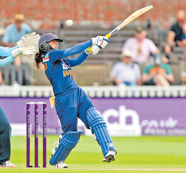 మిథాలీ హాఫ్‌ సెంచరీ | Mithali Raj bats half century against England