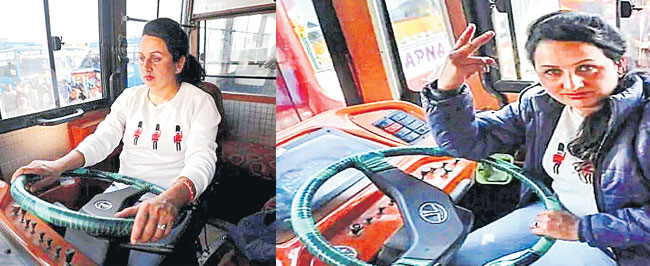 స్టీరింగ్‌ పట్టిన పూజాదేవి | First female bus driver