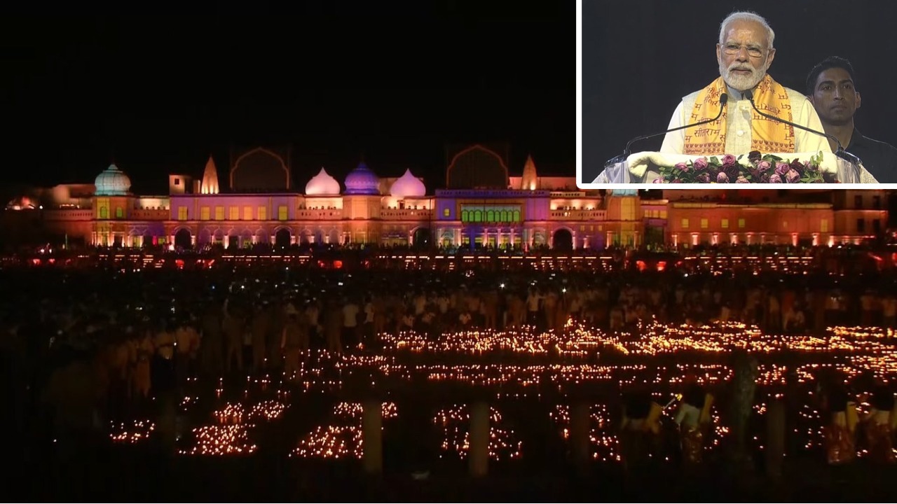 అయోధ్యలో దీపోత్సవ్‌ ప్రారంభించిన ప్రధాని.. 15,76,000 వేల దీపాలతో ...