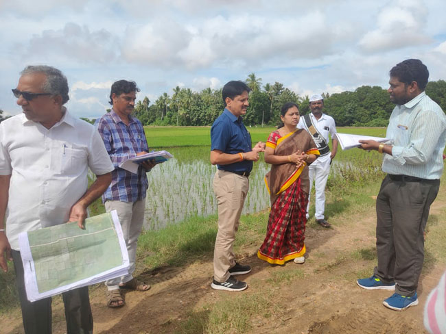 రీ సర్వేను పరిశీలించిన జేసీ | ree sarvy jc pariseelana