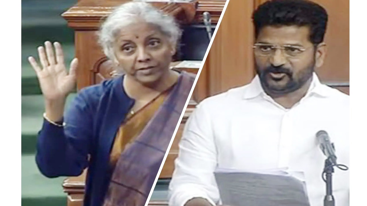 REVANTH REDDY X NIRMALA: కేంద్ర మంత్రి నిర్మల హేళన భాష | Union Minister ...