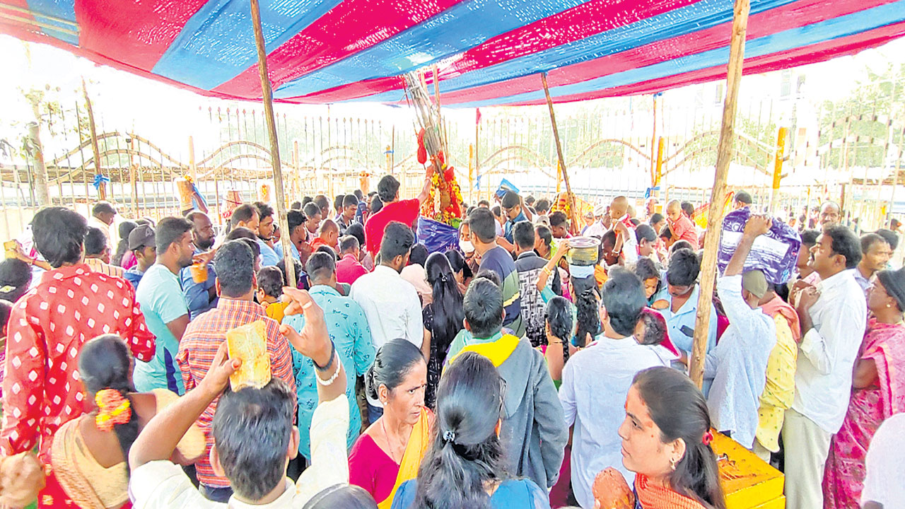 మేడారంలో సందడి | Bustle in Medaram