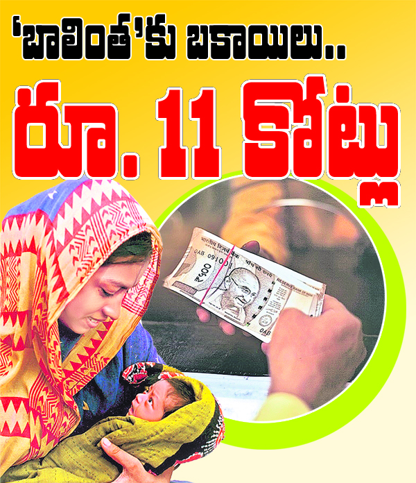 ‘బాలింత’కు బకాయిలు.. రూ.11 కోట్లు | Dues to Balintha.. Rs. 11 crores