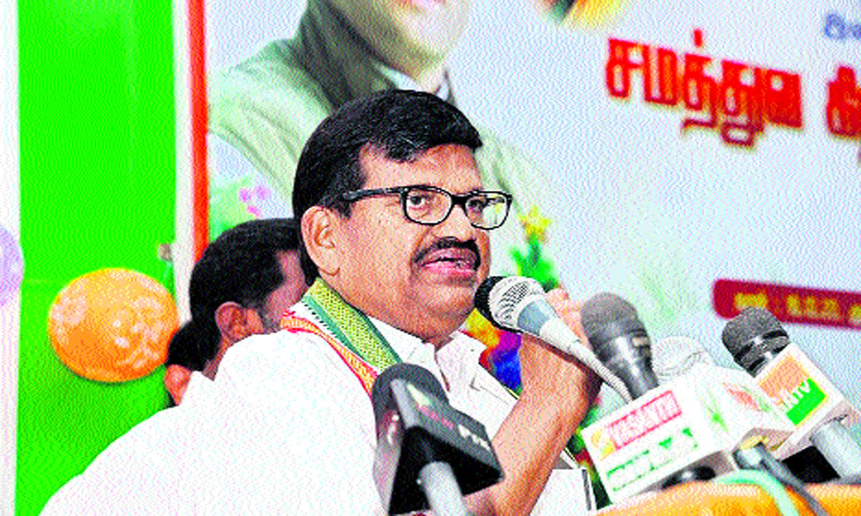 Alagiri: సేలం ఉక్కు తమిళుల హక్కు | Alagiri: Right of Salem Steel Tamils ksv