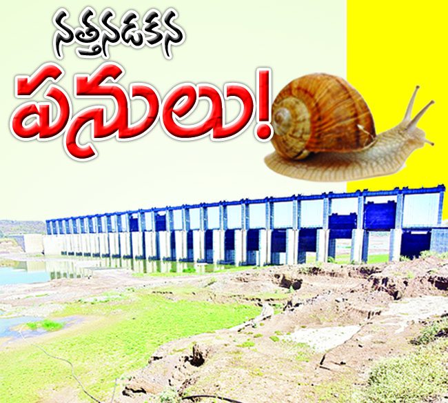 నత్తనడకన పనులు! | Snail work!