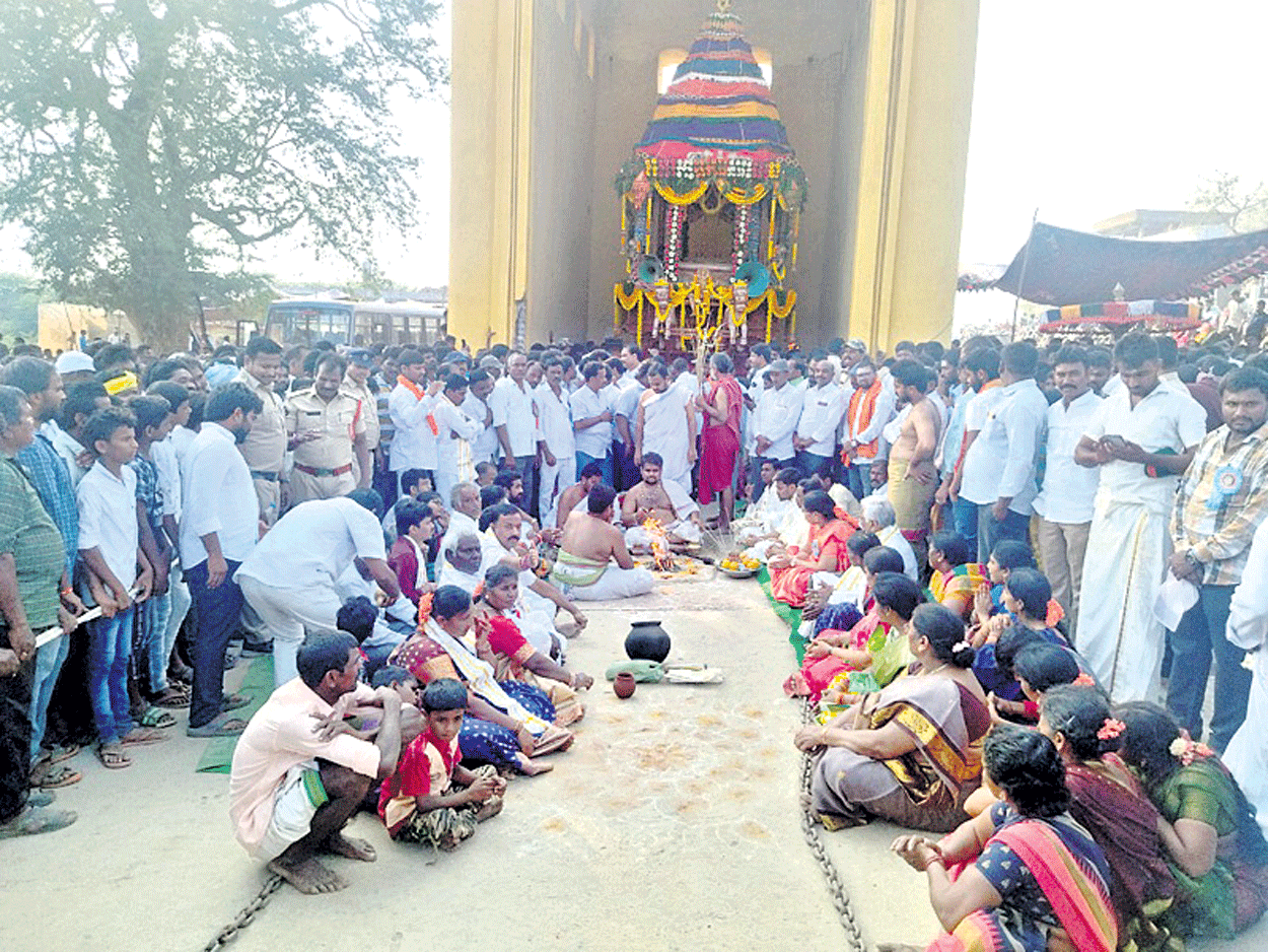 ఉత్సాహంగా ఆదిదేవుడి రథోత్సవం | Rathotsava of Adidev with enthusiasm