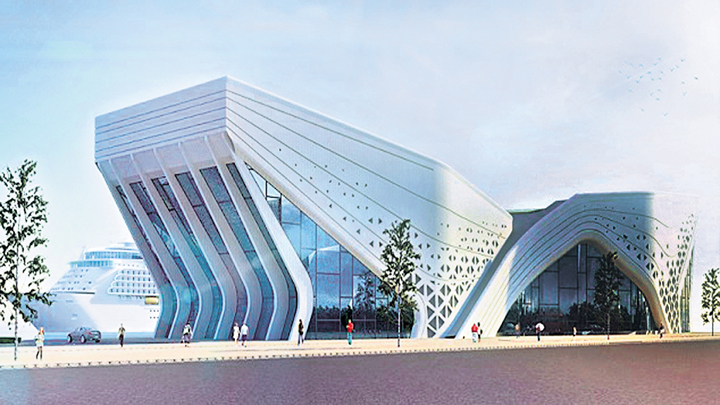 క్రూయిజ్‌ టెర్మినల్‌ పనులు చకచకా | The cruise terminal is busy