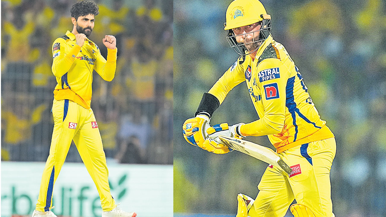 IPL CSK vs SRH : జడేజా తిప్పేయగా.. కాన్వే కొట్టేయగా.. | Jadeja spins ...