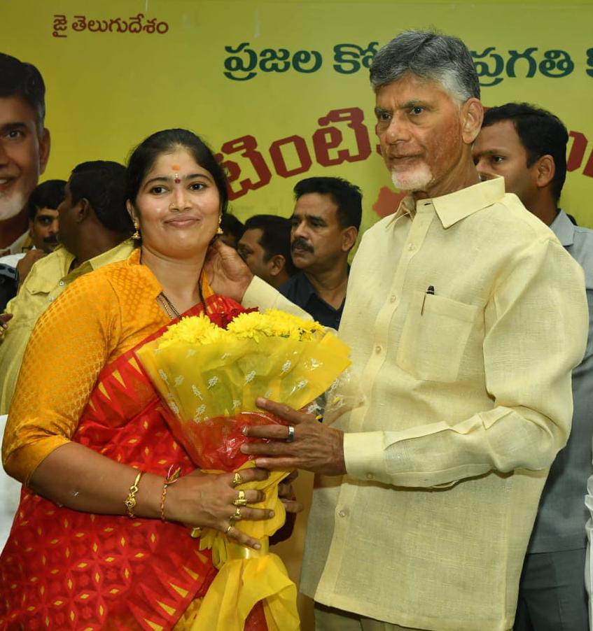 టీడీపీ రాష్ట్ర మహిళా ప్రధాన కార్యదర్శిగా రాధిక | Radhika as TDP State ...