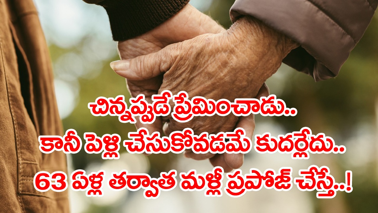 Old Man Love Proposal: చిన్నప్పుడే ప్రాణంగా ప్రేమించాడు.. కానీ 63 ఏళ్ల ...