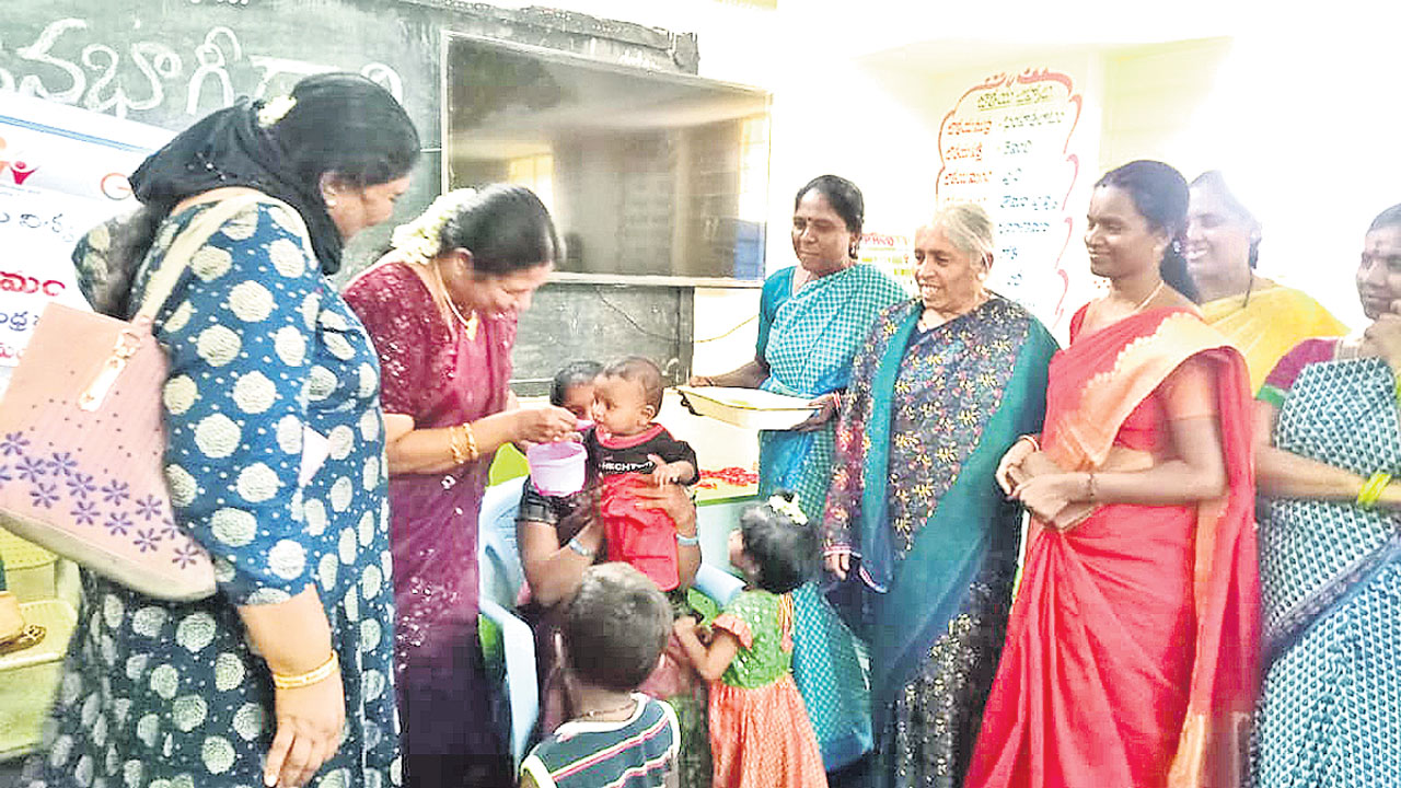 జన భగీరఽథితో అంగన్వాడీ కేంద్రాల అభివృద్ధి | Development of Anganwadi ...