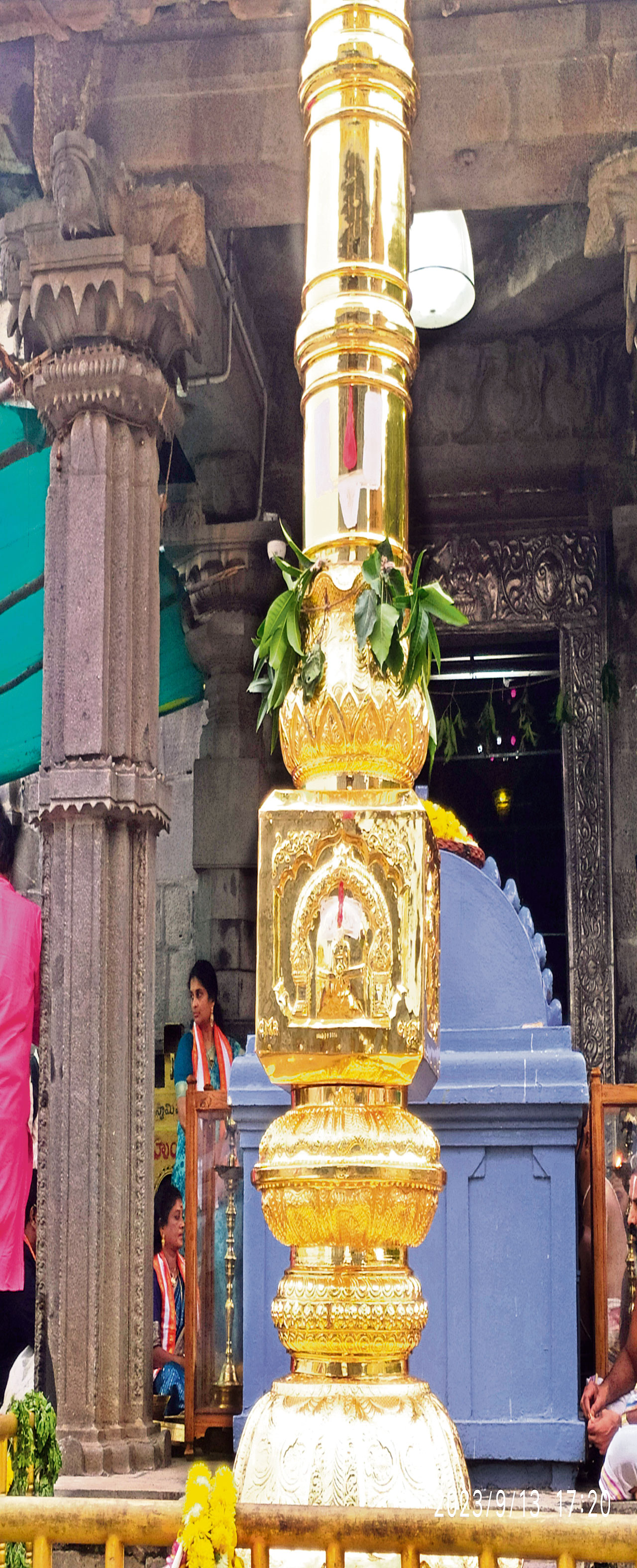 అప్పన్న ఆలయంలో స్వర్ణ ధ్వజస్తంభం | Golden Flagpole in Appanna Temple