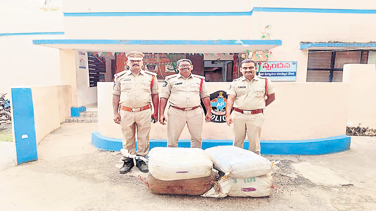 80 కిలోల గంజాయితో ఇద్దరి అరెస్టు | Two arrested with 80 kg of ganjayi