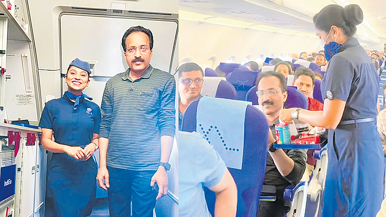Chairman of ISRO : ఇండిగో విమానంలో నేషనల్‌ హీరో | National hero in ...