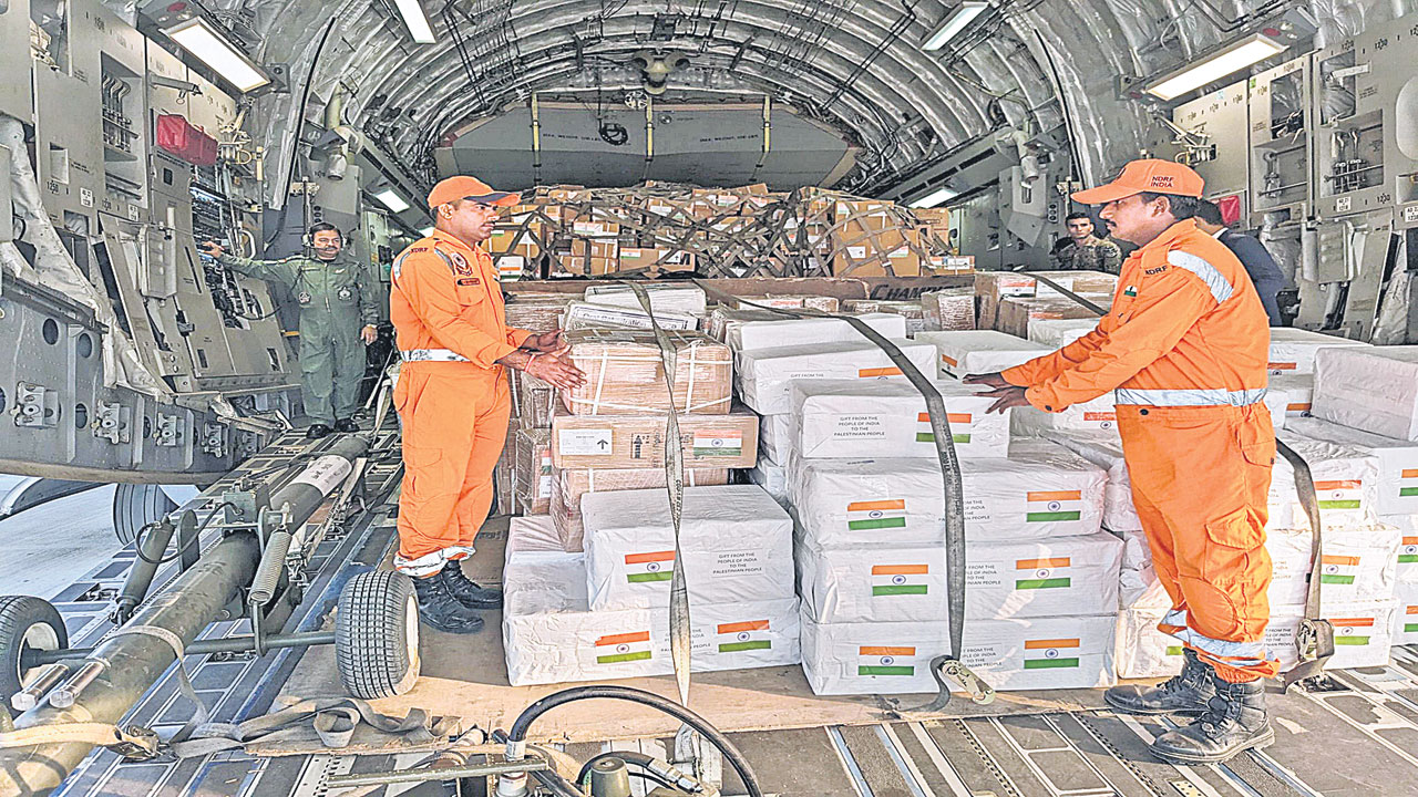 India help to Gaza : గాజాకు భారత్‌ సాయం | India help to Gaza