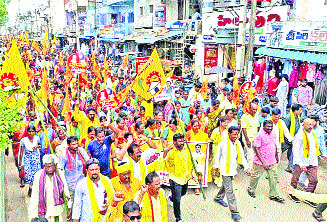 TDP protests : ఉవ్వెత్తున ఉద్యమం | Movement along TDP protests