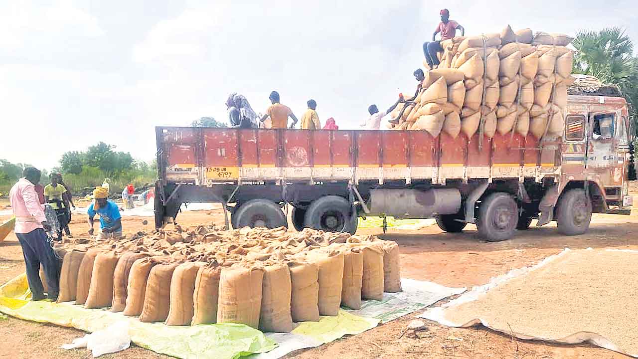 వడ్ల కొనుగోళ్లు అంతంతే.! | Vadla konugollu antante..!