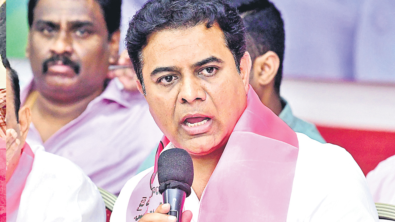 KTR: తెలంగాణ బలిదేవత కాంగ్రెస్సే.. | K. Taraka Rama Rao questioned that ...