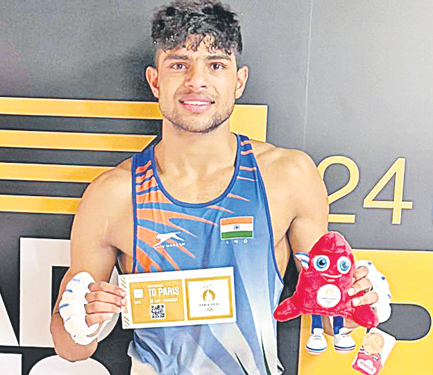 Boxer Nishant Dev : నిషాంత్‌కు పారిస్‌ బెర్త్‌ | Paris Berth for Nishant