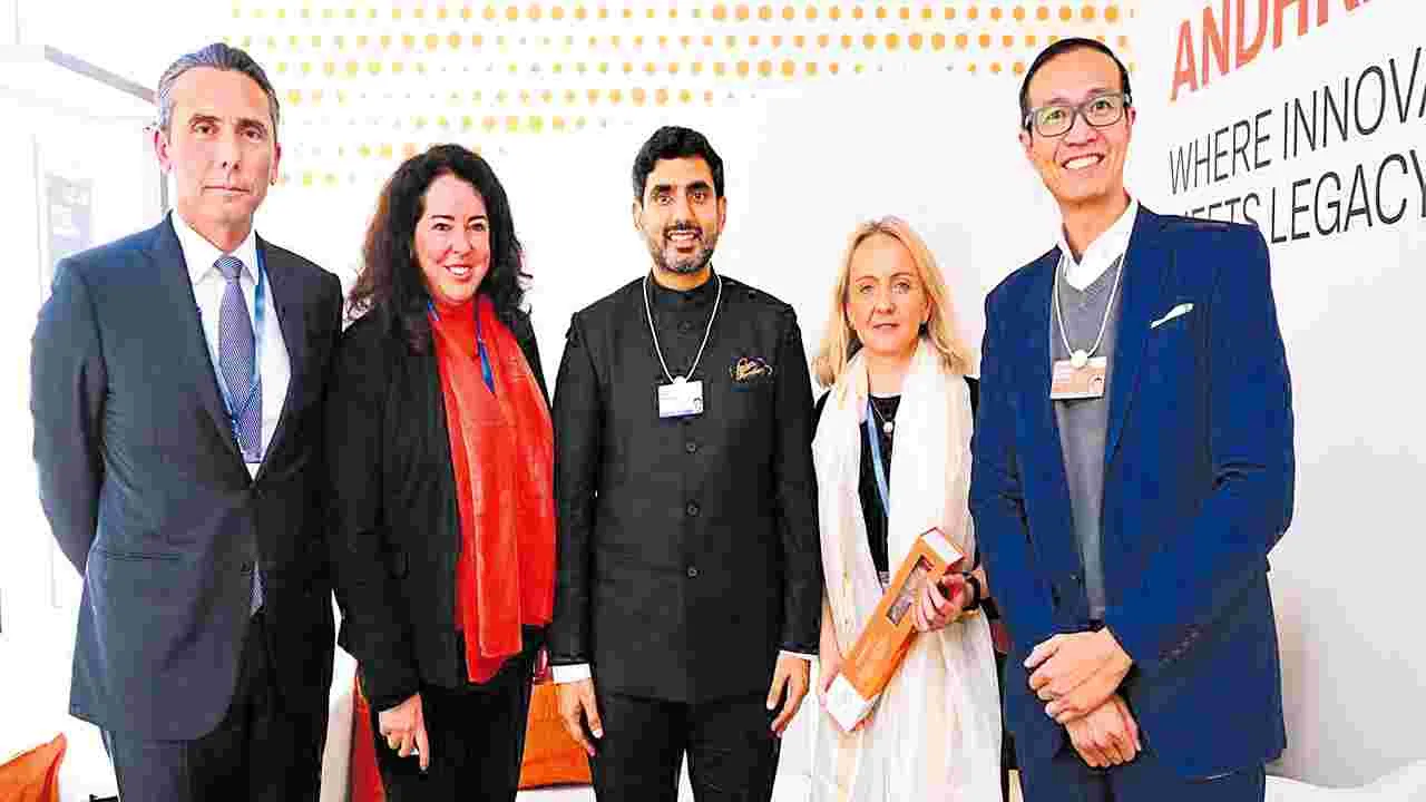 Minister Nara Lokesh : పెట్టుబడులకు రాష్ట్రం సానుకూలం | Minister Lokesh’s Busy Day at Davos for ...