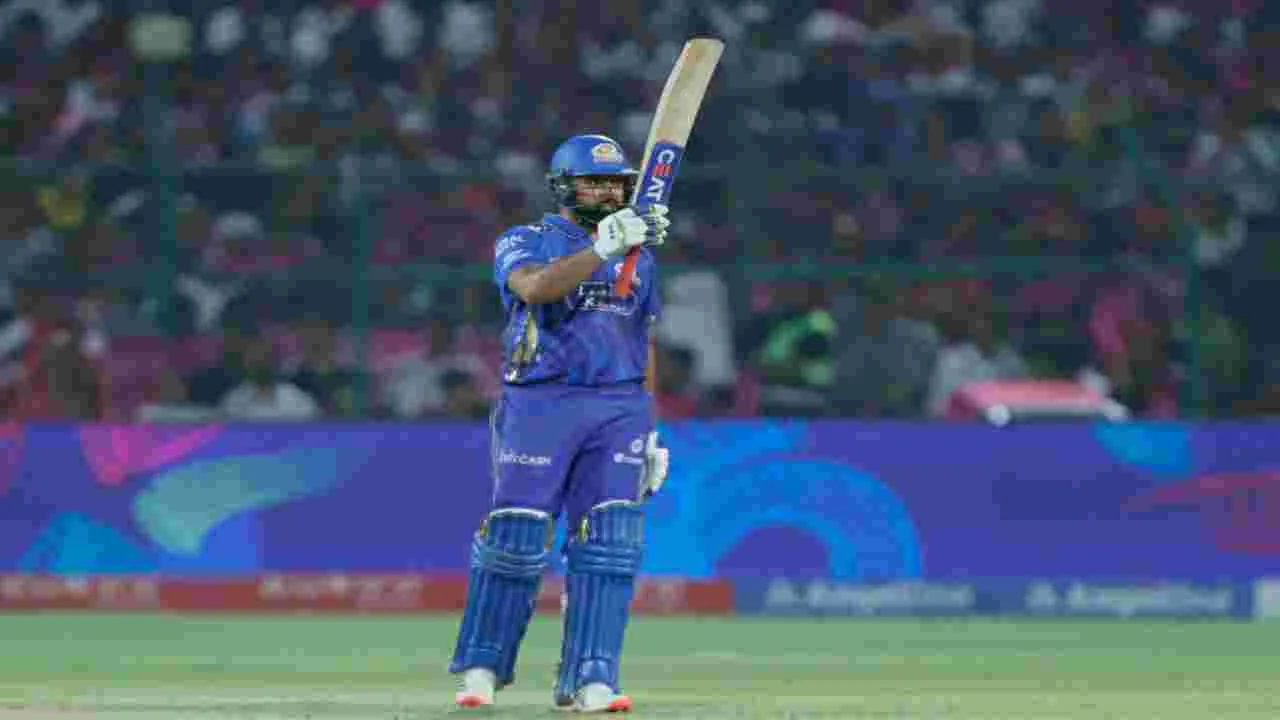IPL 2025 MI vs RR: రాణించిన రోహిత్, రికెల్టన్.. రాజస్తాన్‌ ముందు భారీ టార్గెట్ | IPL 2025 MI vs ...