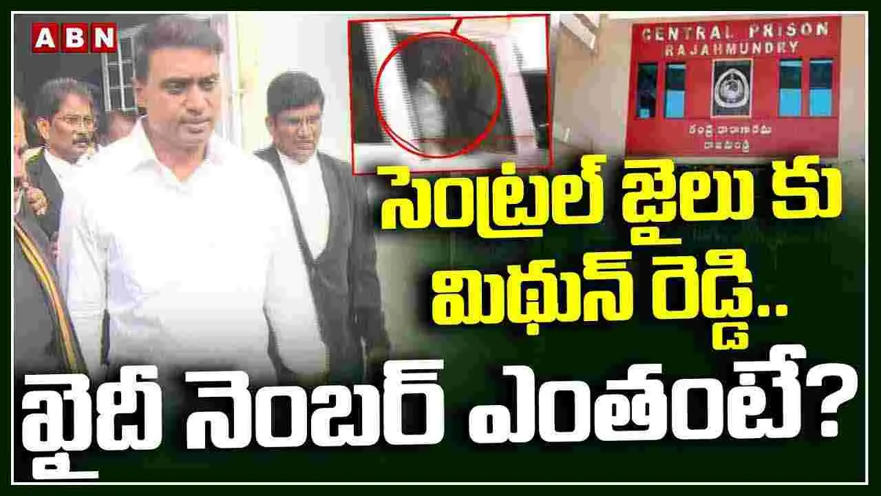 సెంట్రల్ జైలు కు మిథున్ రెడ్డి.. ఖైదీ నెంబర్ ఎంతంటే? | MP Mithun Reddy AP Liquor Scam Case ABN VVNP